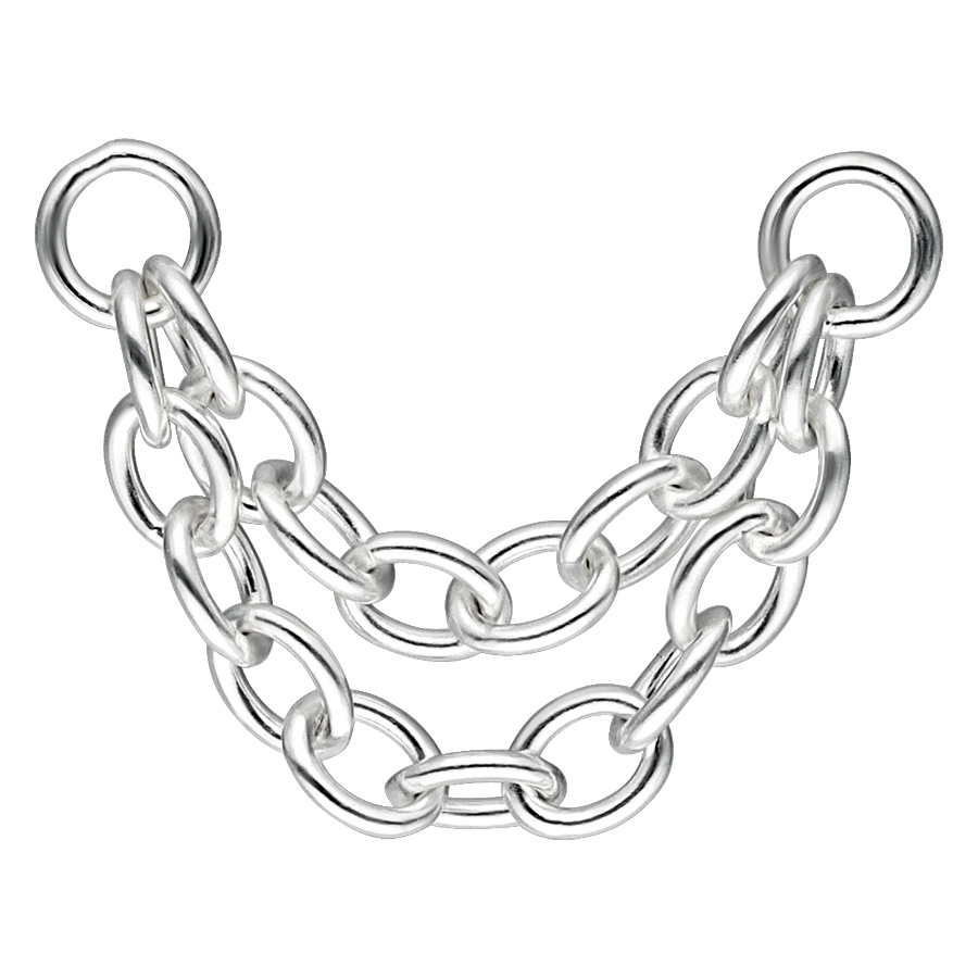 Double Basic Piercing Connection Chain - The Wildcat Collection