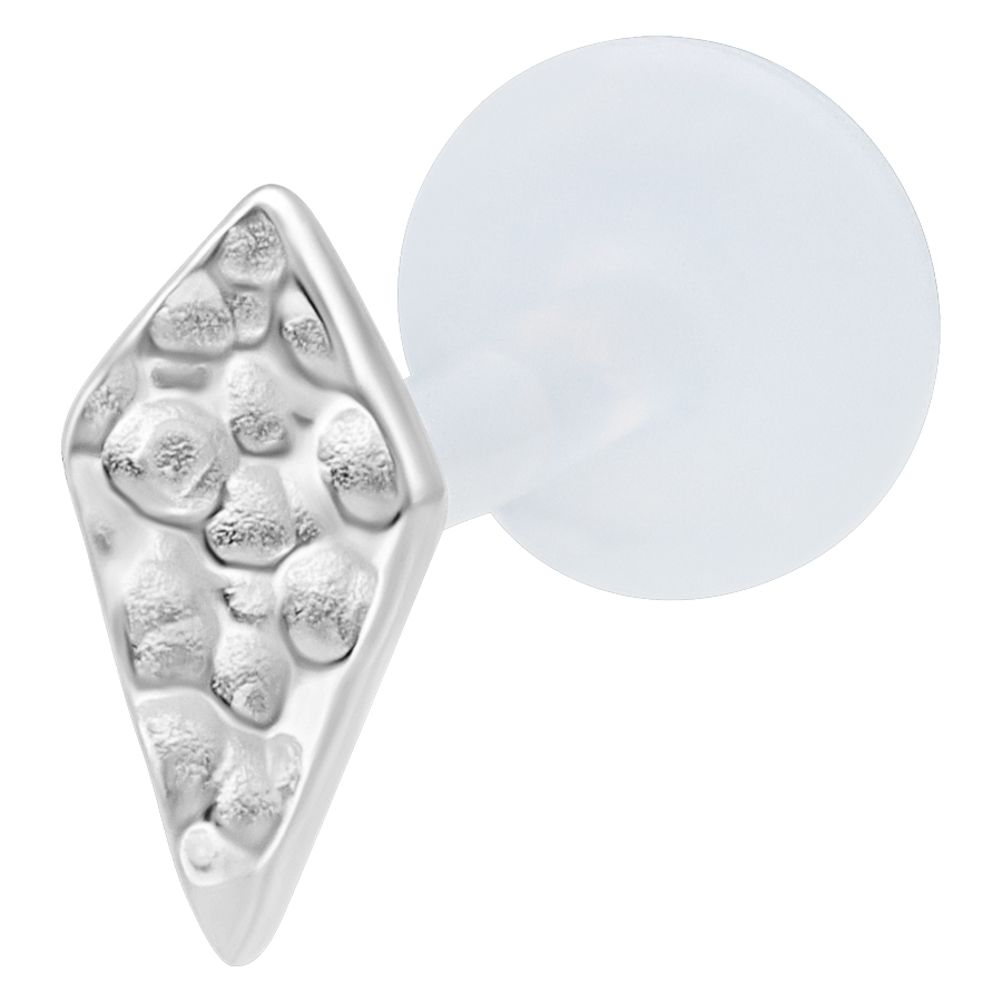 Rhombus Hammered Push Fit Labret - The Wildcat Collection