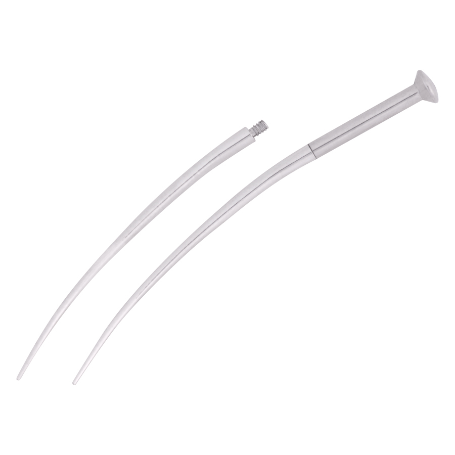 Curved Tapered Insertion Pin for Internally Threaded Jewellery - The ...